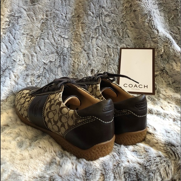 Shoes | Coach C Logo Leather Shoes | Poshmark